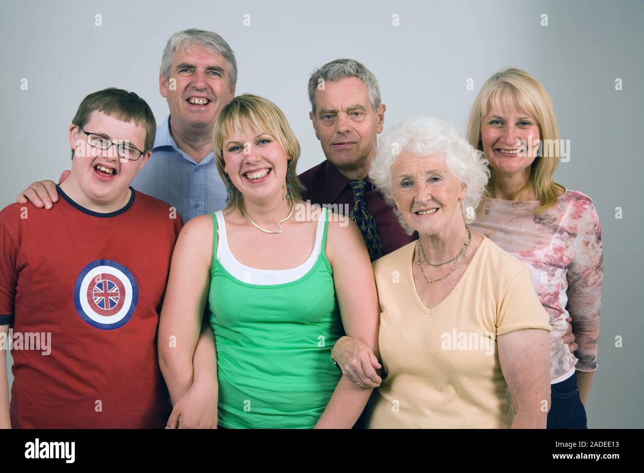 Three generations of family, smiling Stock Photo - Alamy