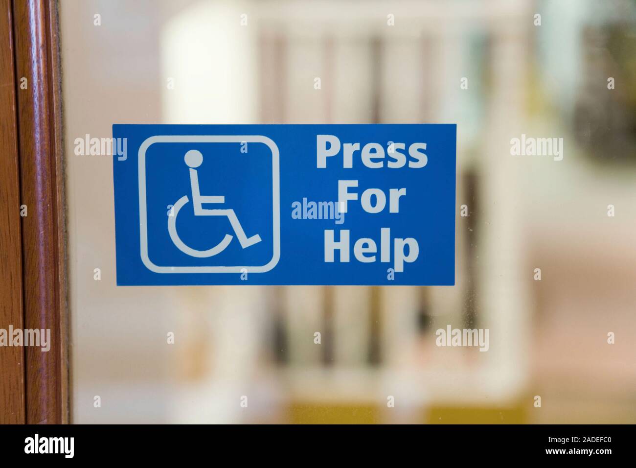 Disability access sign Stock Photo - Alamy