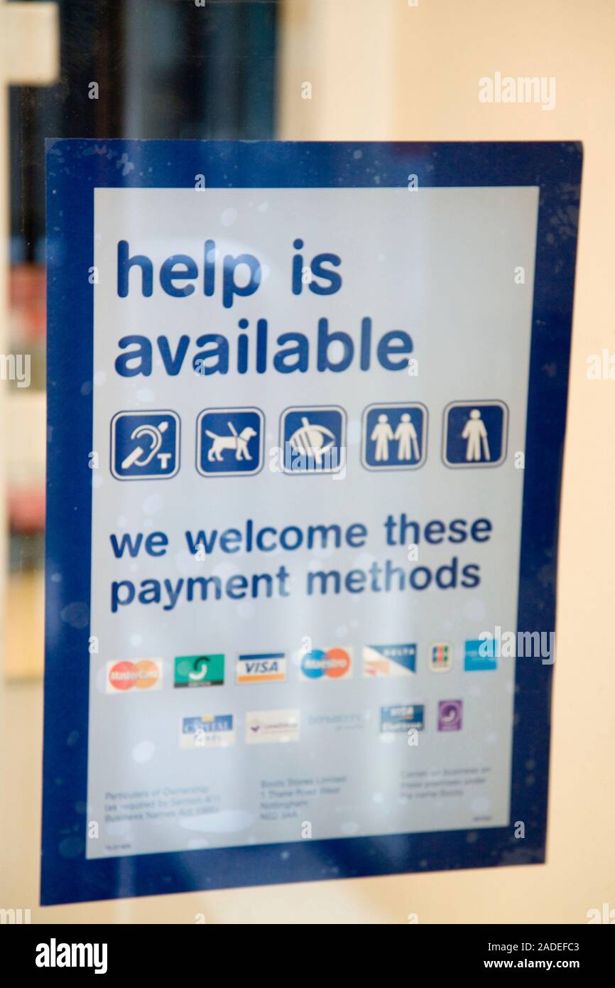 Disability access sign Stock Photo - Alamy