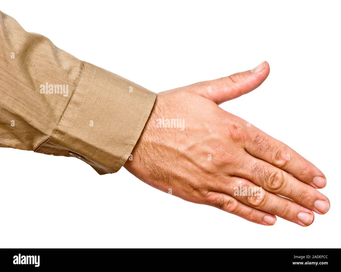 Hand ready for handshake Stock Photo - Alamy