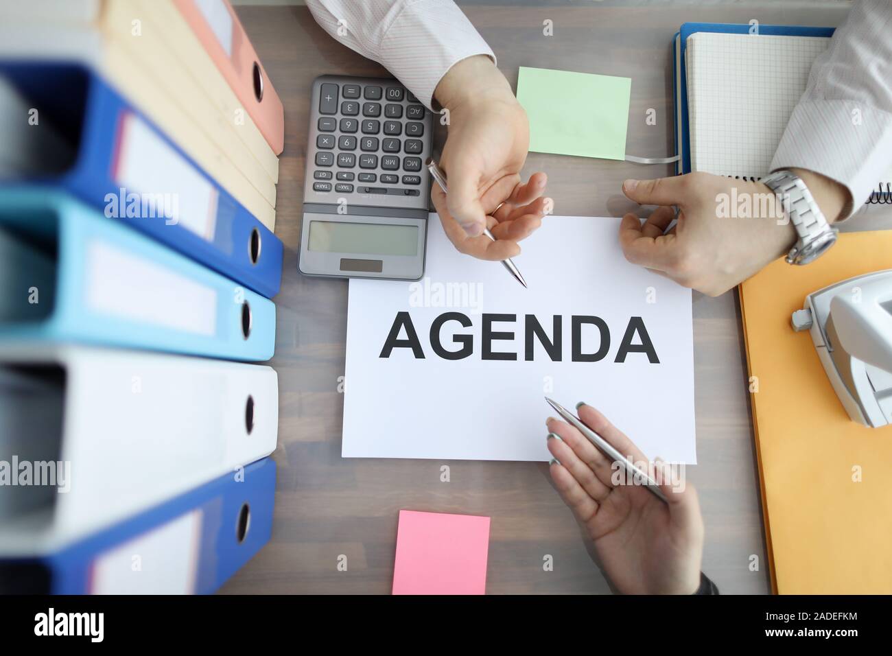 Two presentable people on workplace Stock Photo - Alamy
