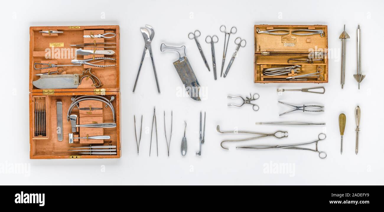 Surgical instruments, 20th century Stock Photo - Alamy