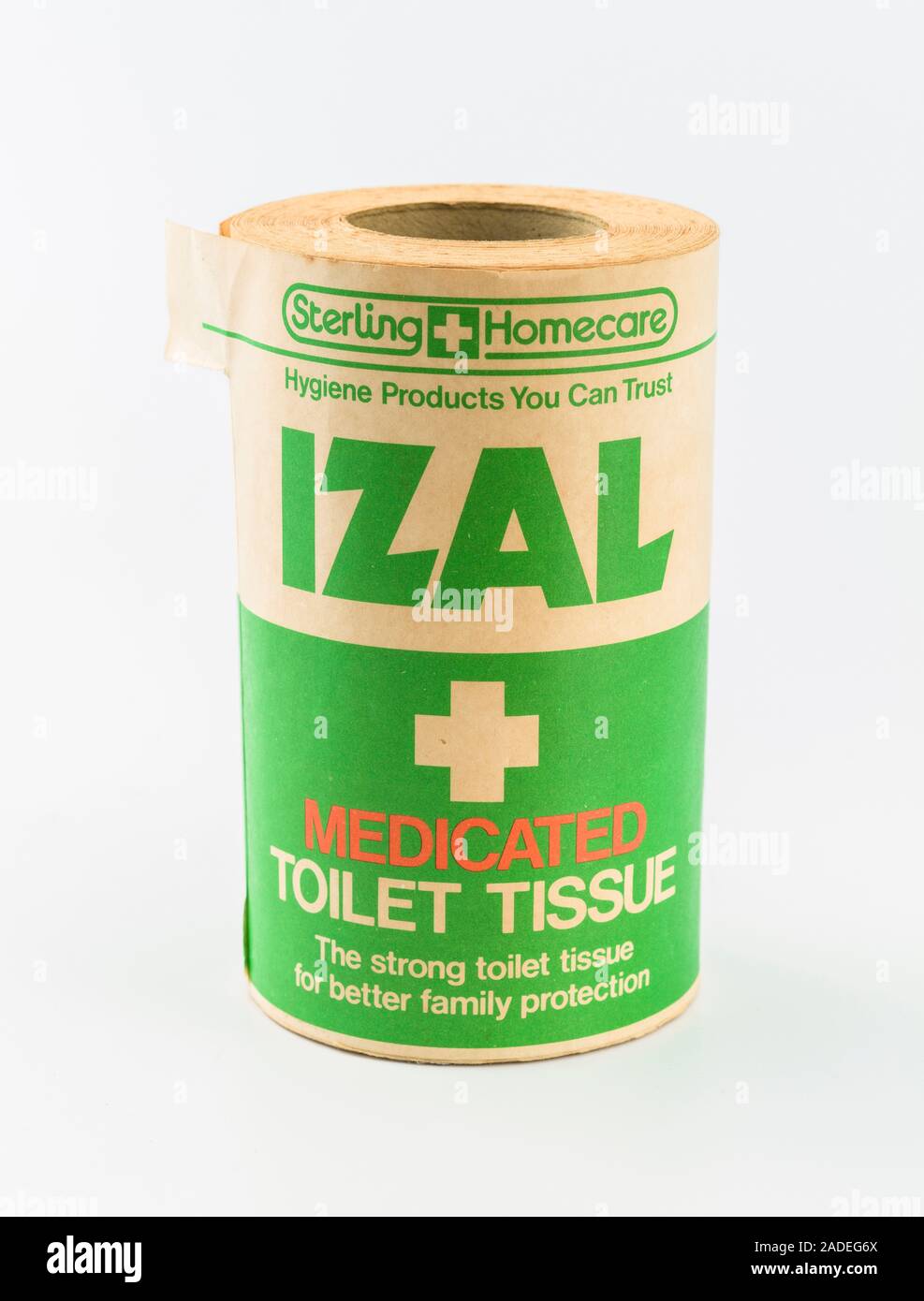 Vintage Izal medicated toilet tissue, 1970s Stock Photo - Alamy