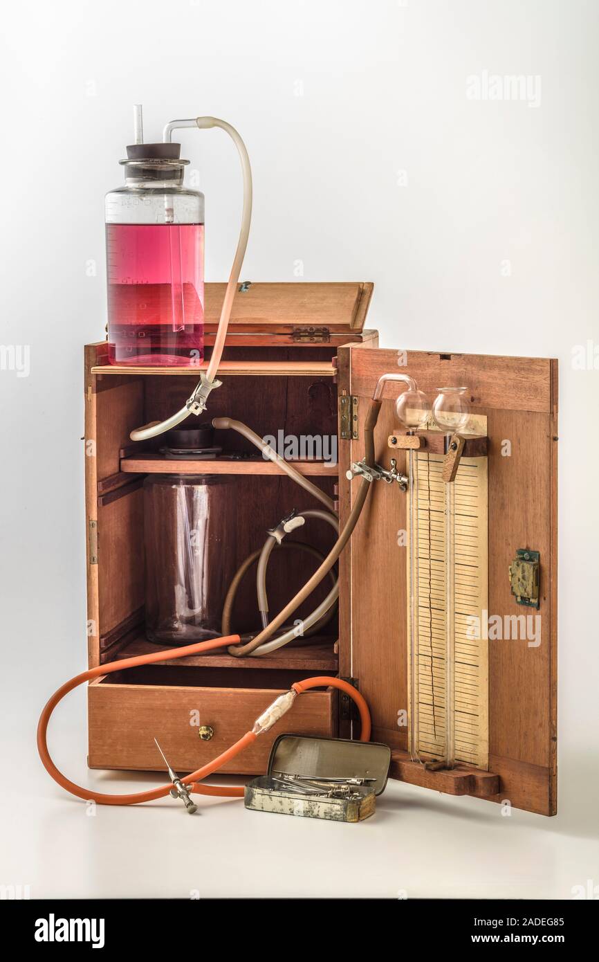 Lillingston and Pearson pneumothorax apparatus, 20th century Stock ...