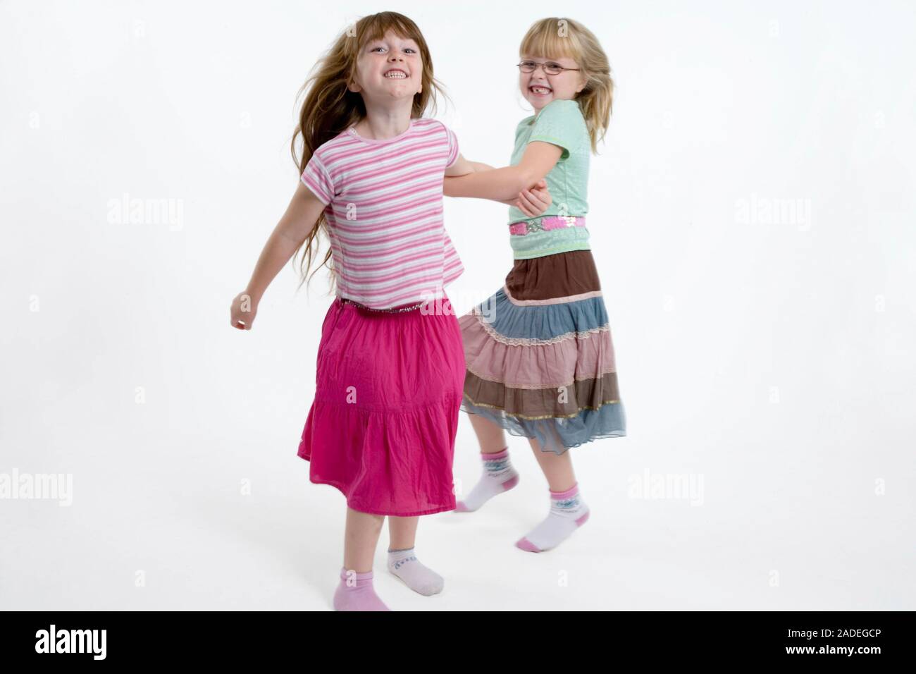 Little girls dancing Stock Photo - Alamy