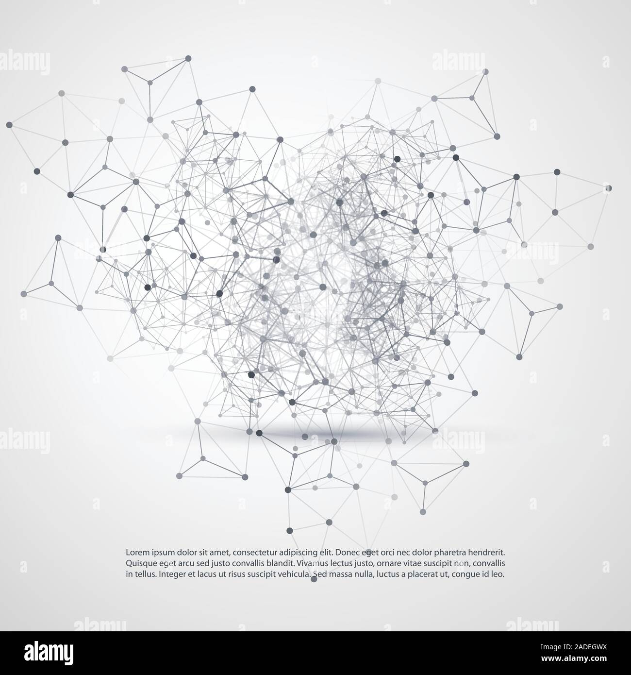 Abstract Cloud Computing And Network Connections Concept Design With