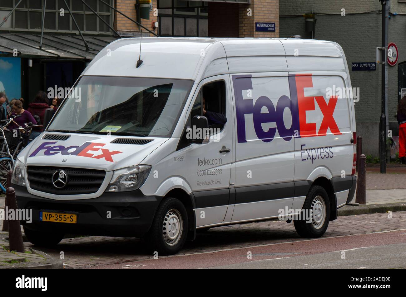 FedEx Company Van At Amsterdam The Netherlands 2018 Stock Photo - Alamy