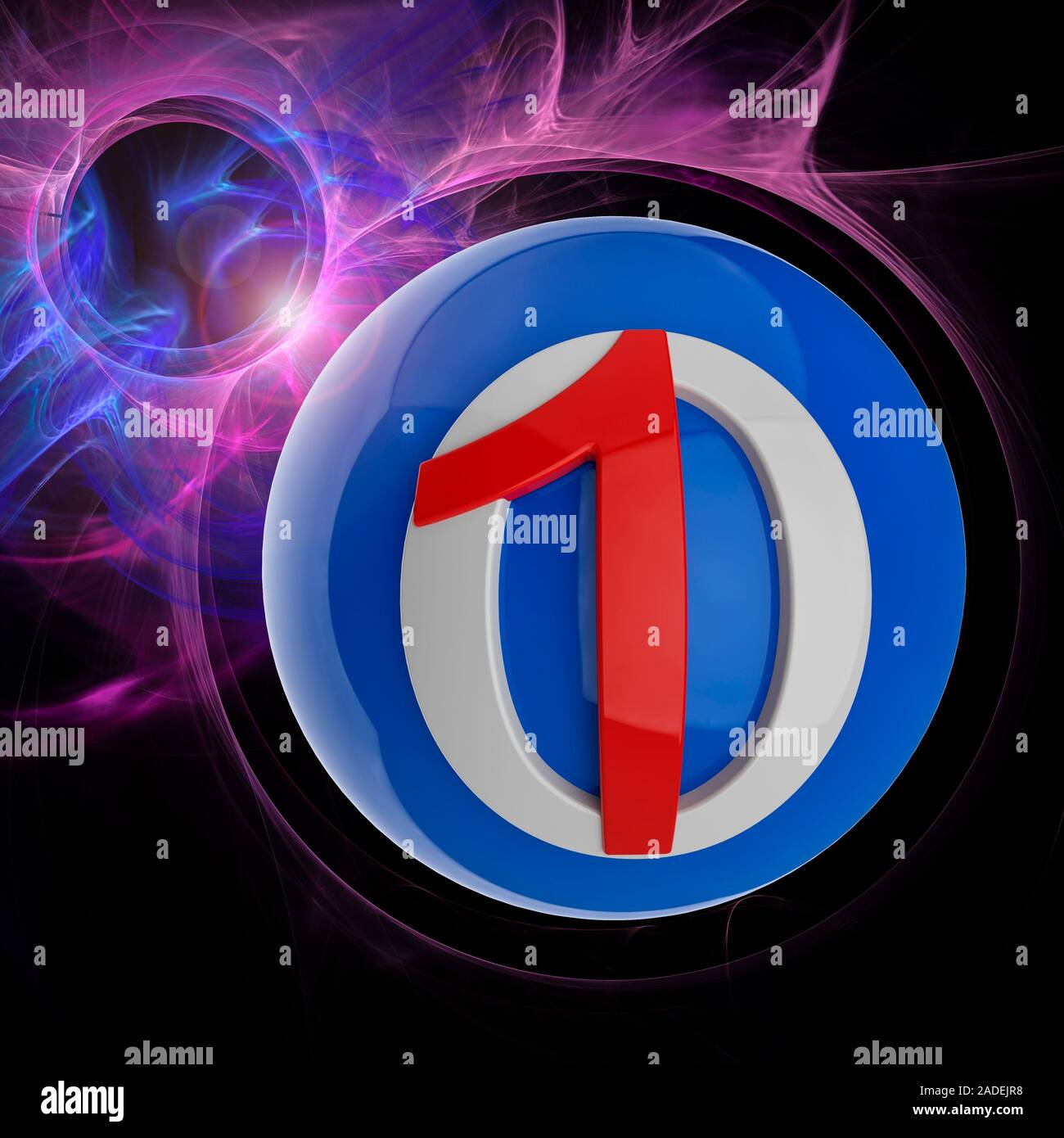 Quantum superposition. Conceptual illustration of the quantum ...