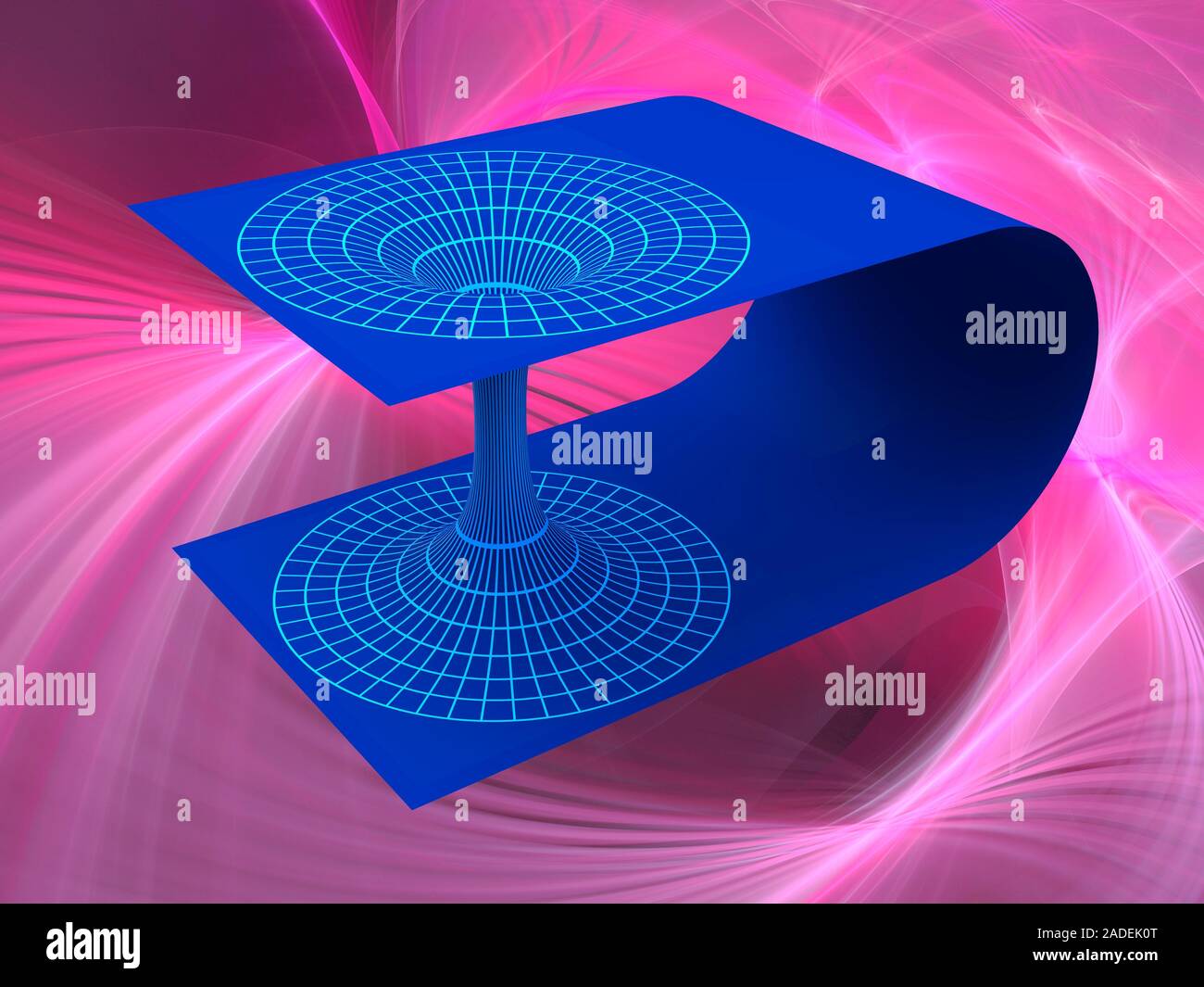 Wormhole Conceptual Computer Illustration Of A Tunnel Representing A Wormhole Wormholes Are A