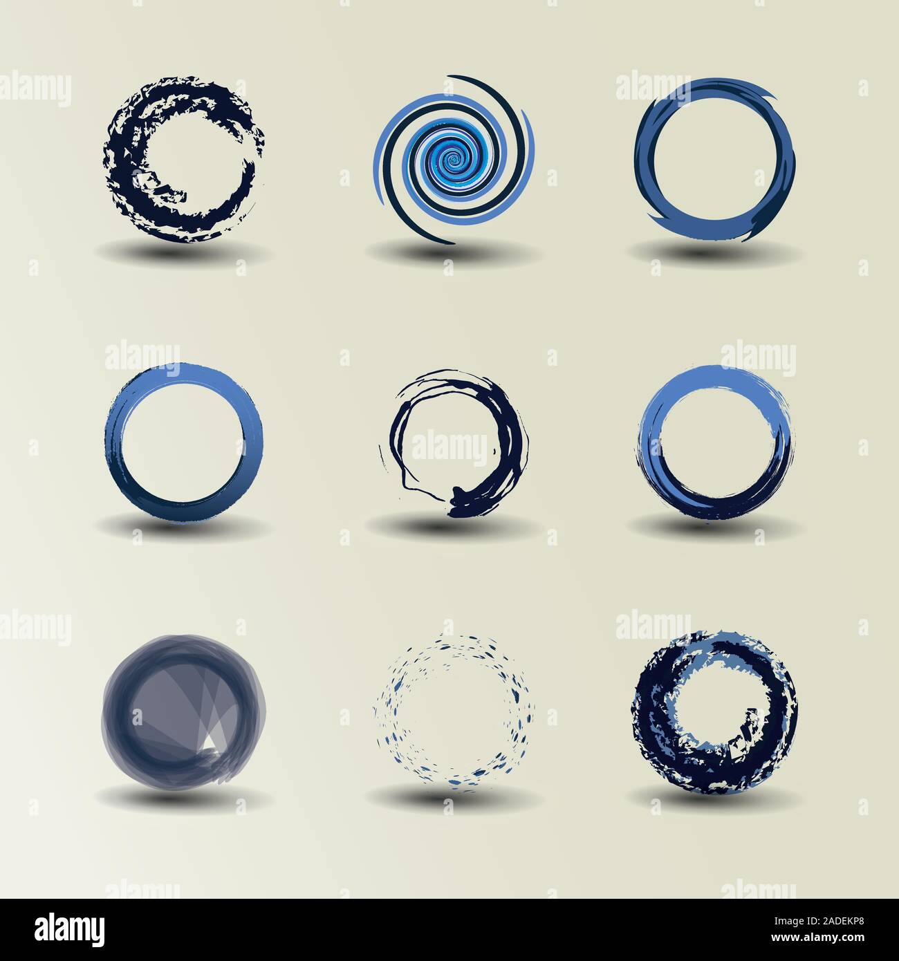 Collection Of Circle Designs - Vector Stock Vector Image & Art - Alamy