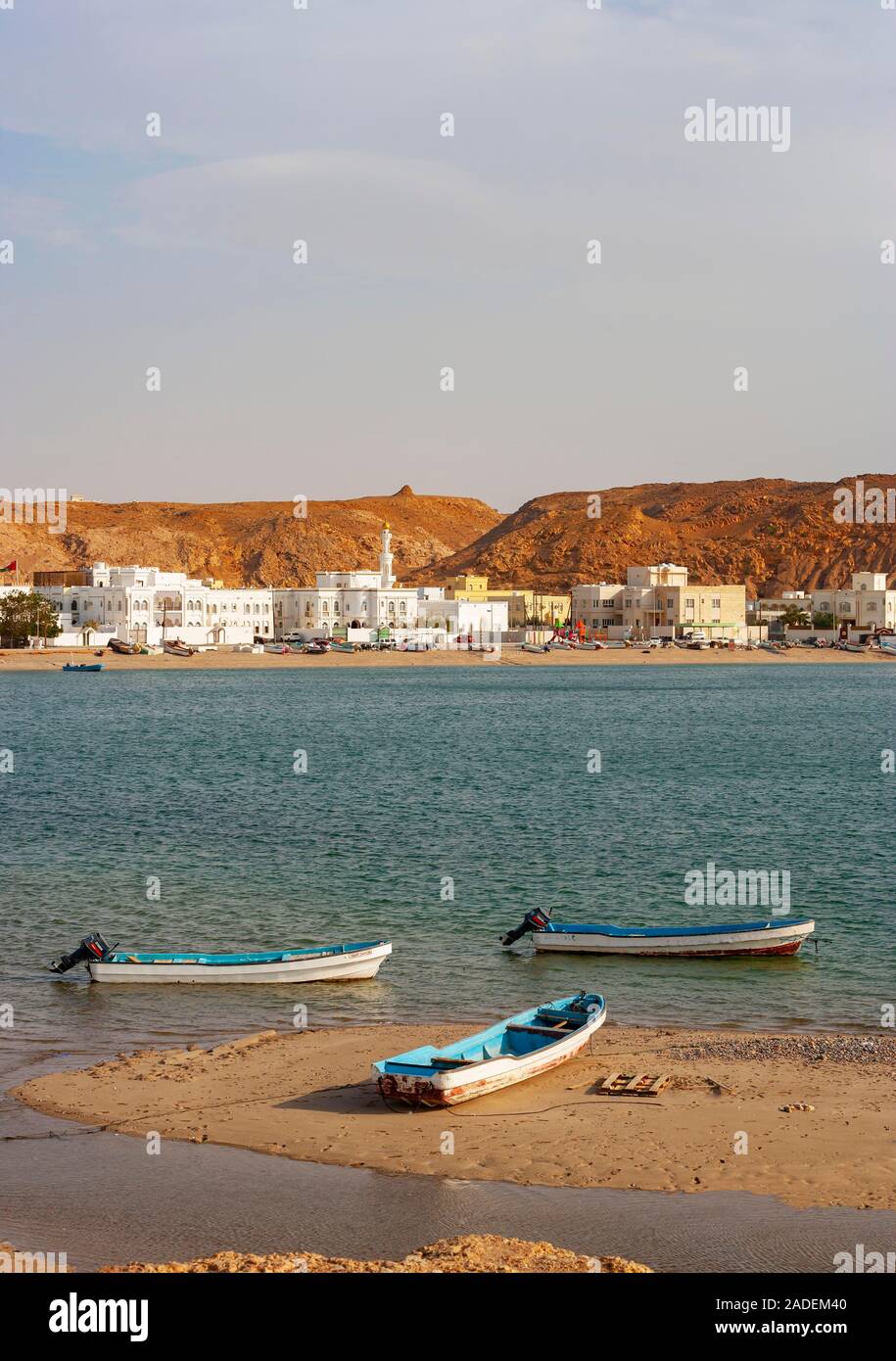 Natural harbour, Fishing boats, Sur, Ash Sharqiyah province, Sultanate ...