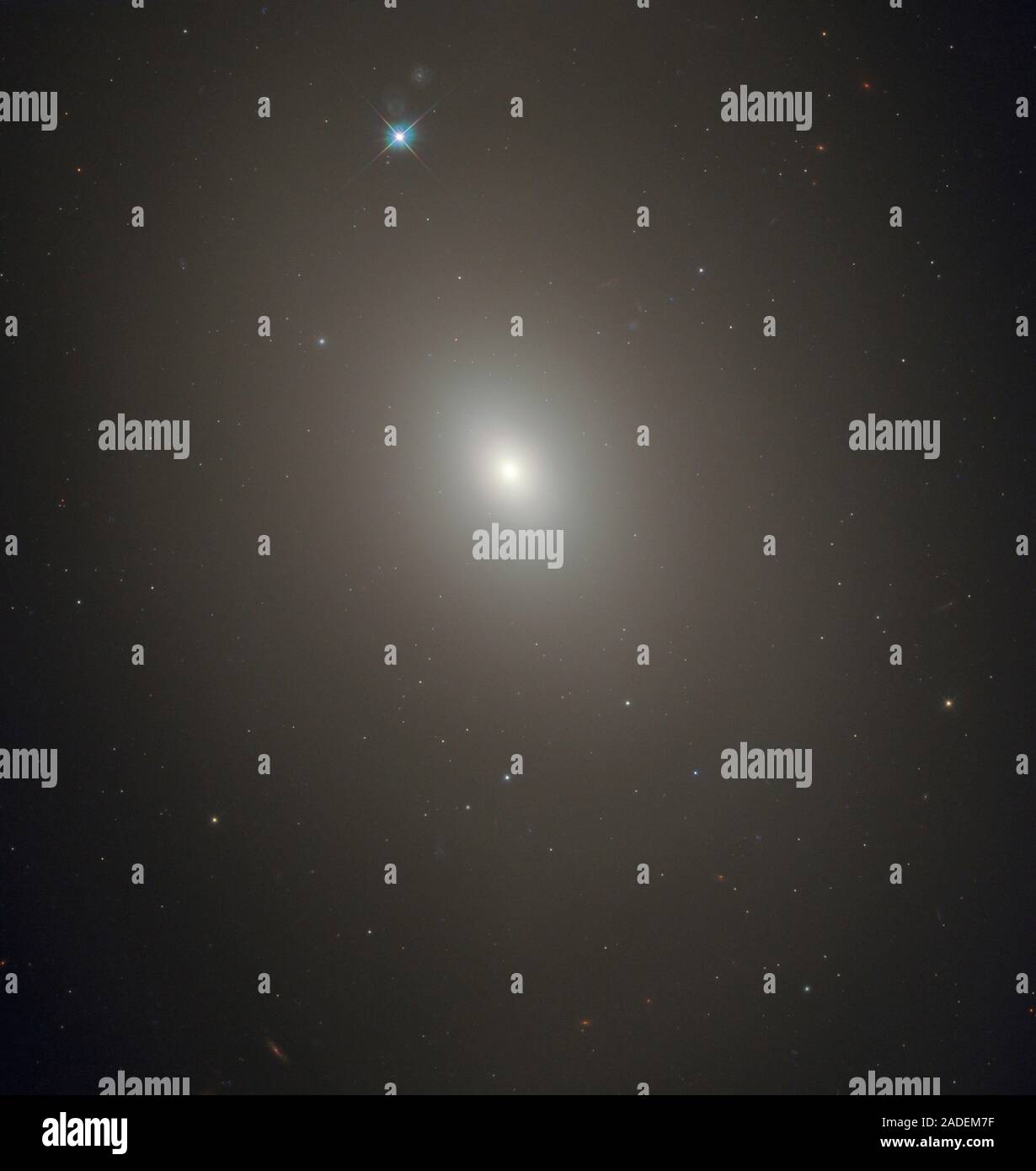 Messier 85 is either a luminous lenticular galaxy or an elliptical ...