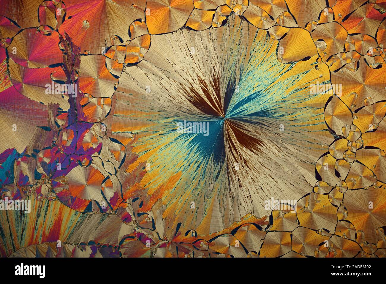 Vitamin B3 crystals, polarised light micrograph. Vitamin B3 exists in ...