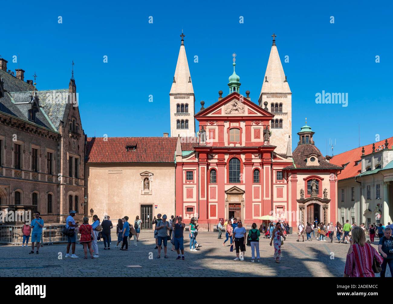 Basilica St. George in Prague Castle, Hradcany, Prague, Bohemia, Czech Republic Stock Photo - Alamy