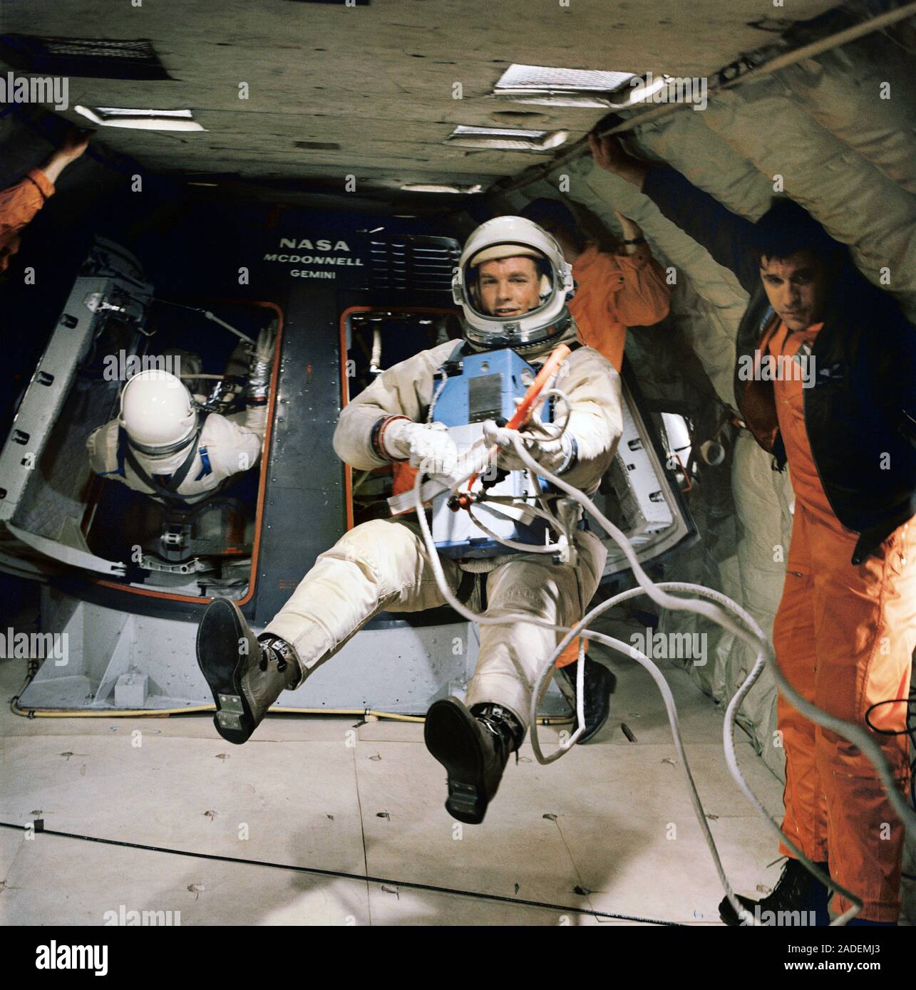 Gemini 8 training, 1960s. US astronaut David R. Scott (born 1932), in ...