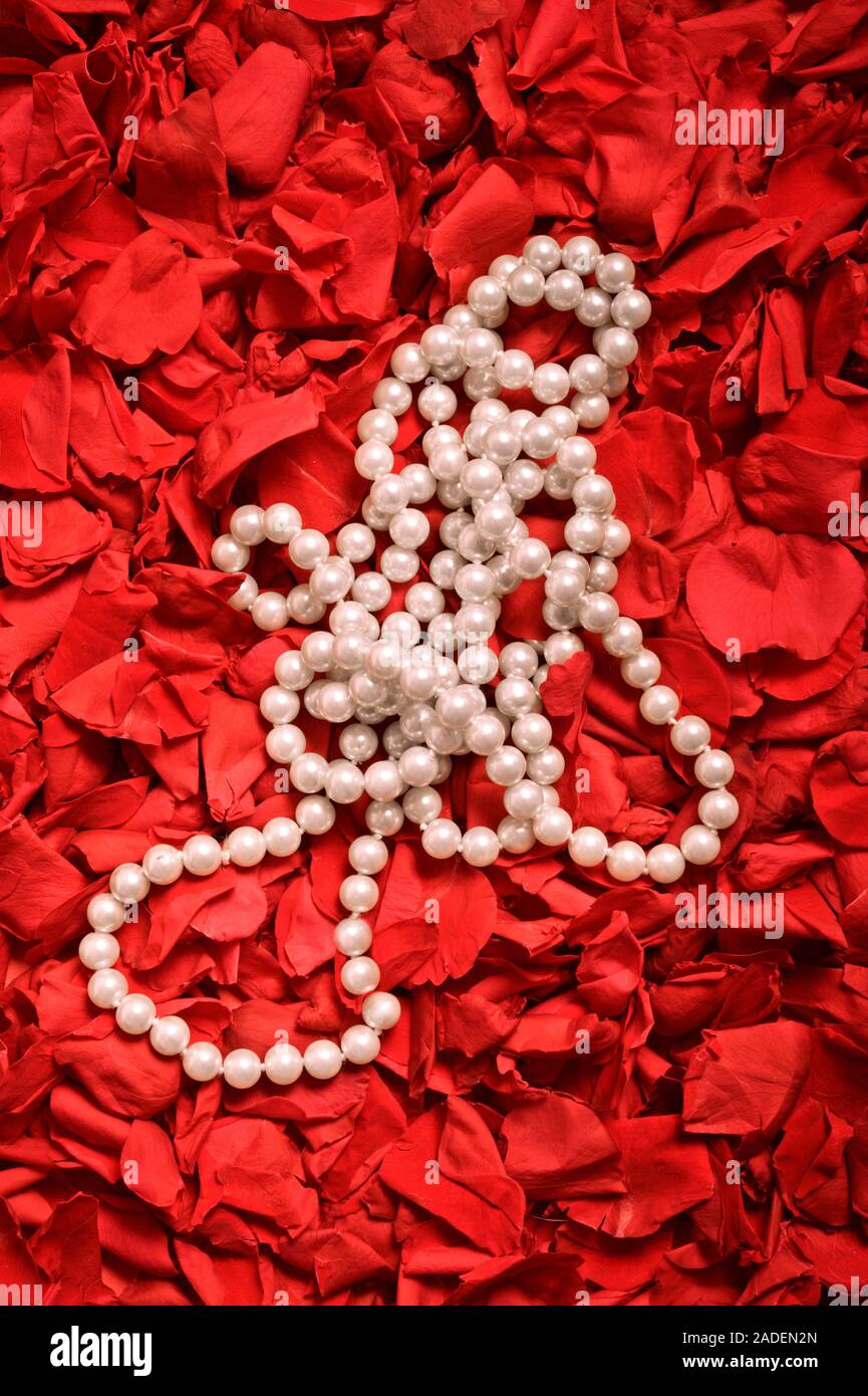 Red Rose Bouquet With Pearls