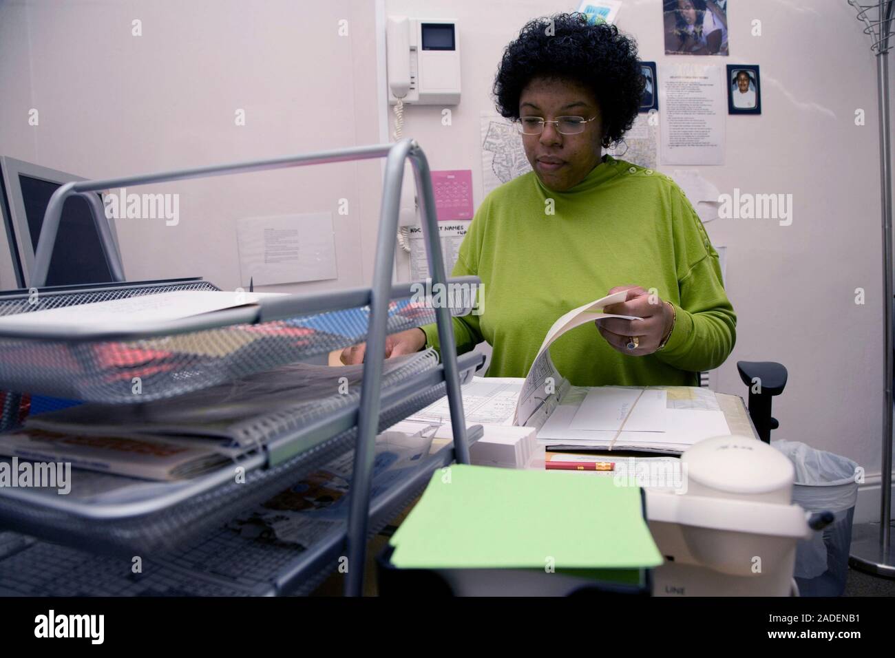 Practice manager at work Stock Photo - Alamy