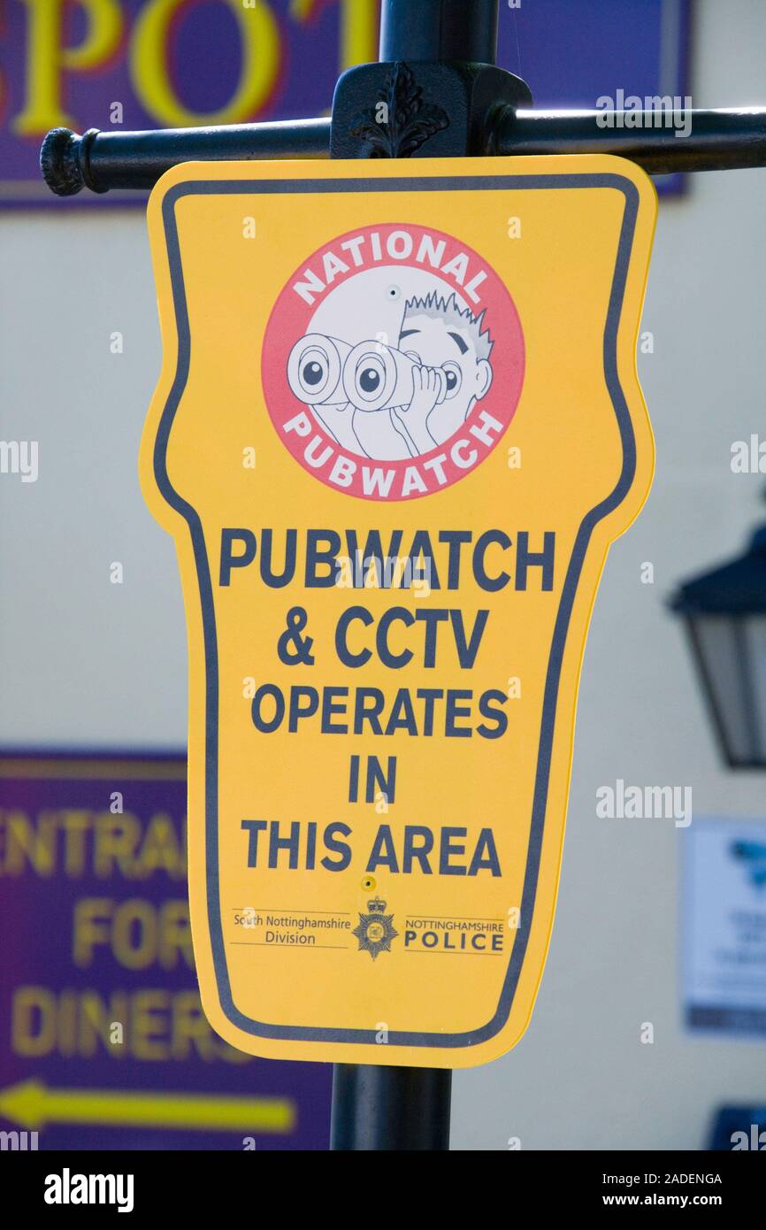 National pubwatch sign Stock Photo - Alamy