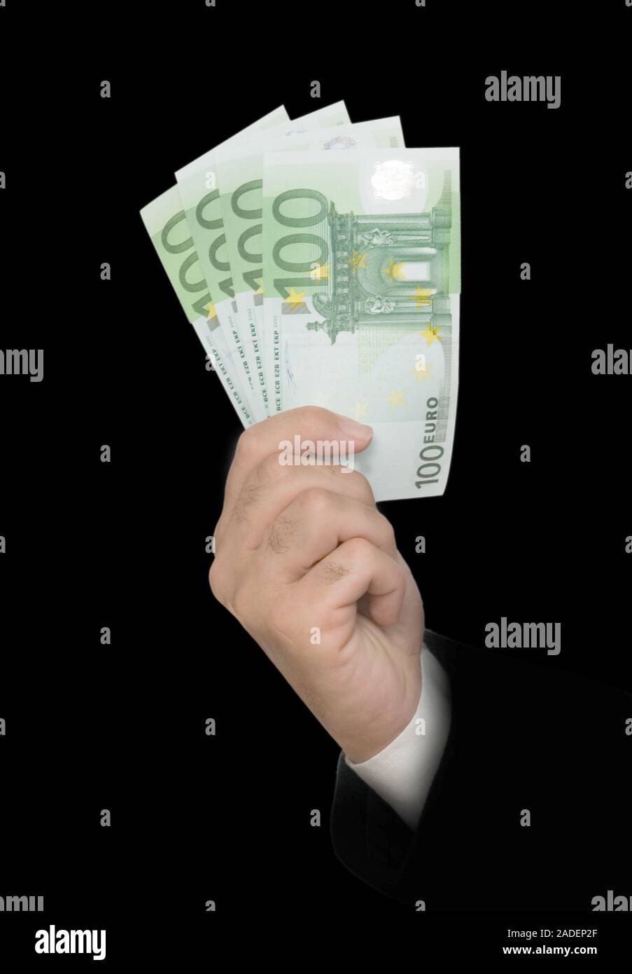 Hand with euro banknotes Stock Photo - Alamy