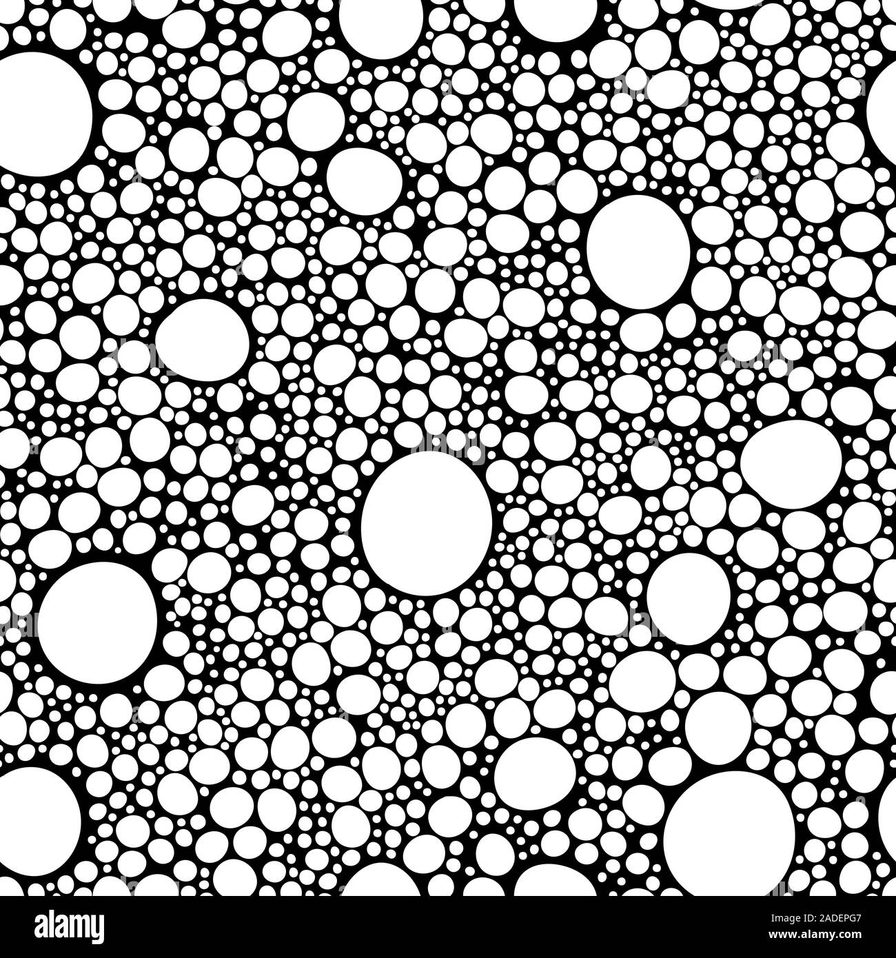 Hand drawn abstract seamless pattern, bubbles background - great for ...