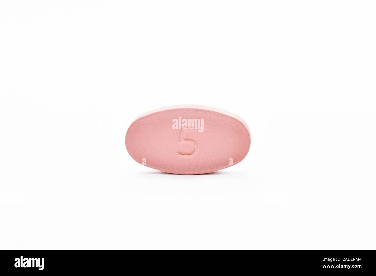 Apixaban anticoagulant drug. Tablet of the anticoagulant drug apixaban ...