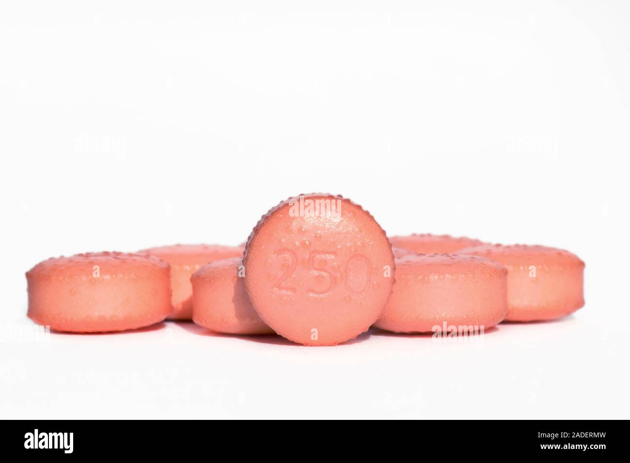 Erythromycin antibiotic drug tablets. Erythromycin is an antibiotic ...