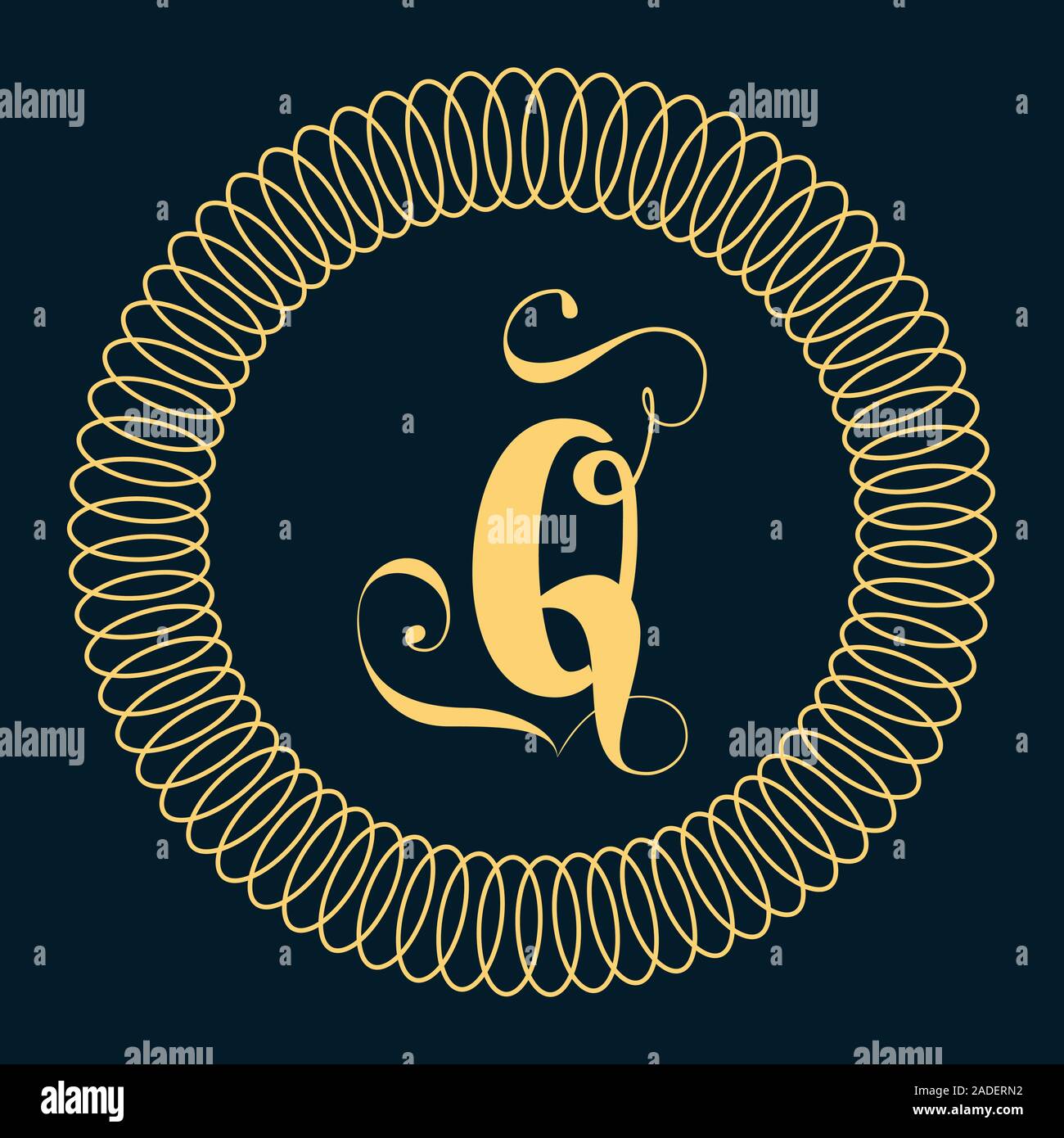 Letter Q monogram for personal and product branding Stock Vector Image ...