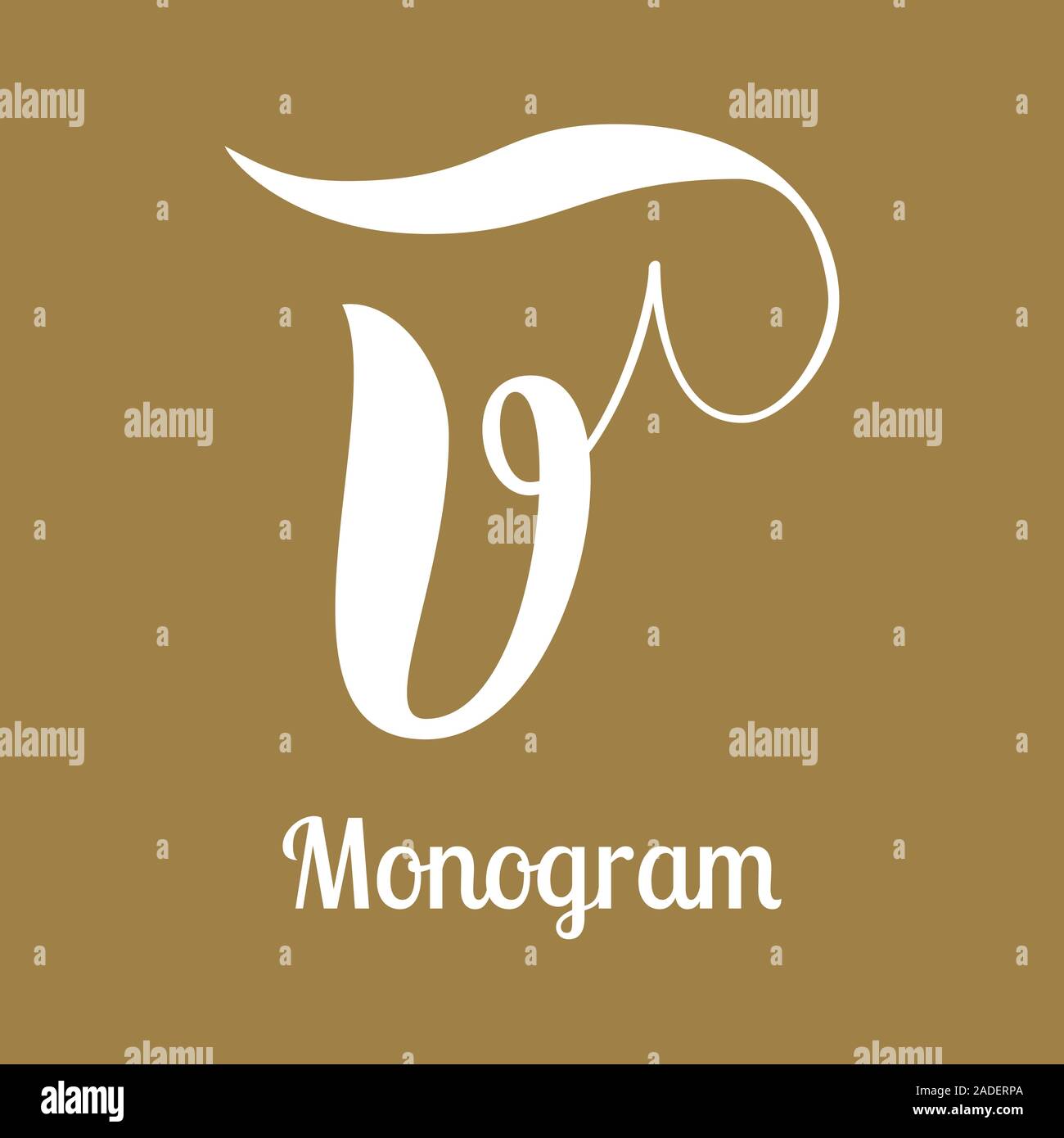 Brushpen calligraphy letter V for branding Stock Vector Image & Art - Alamy