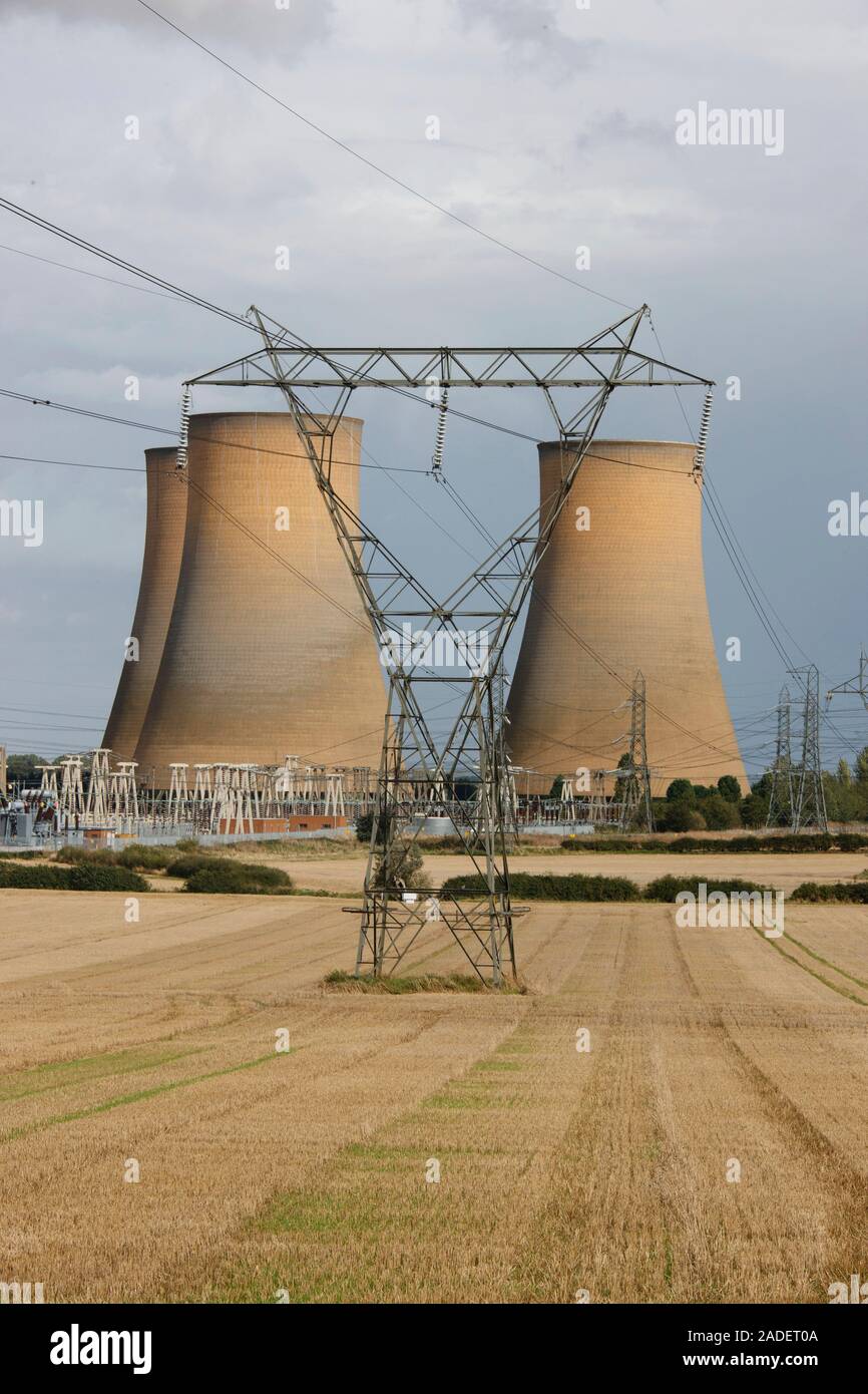 High Marnham power station, Nottinghamshire, UK. The station is ...