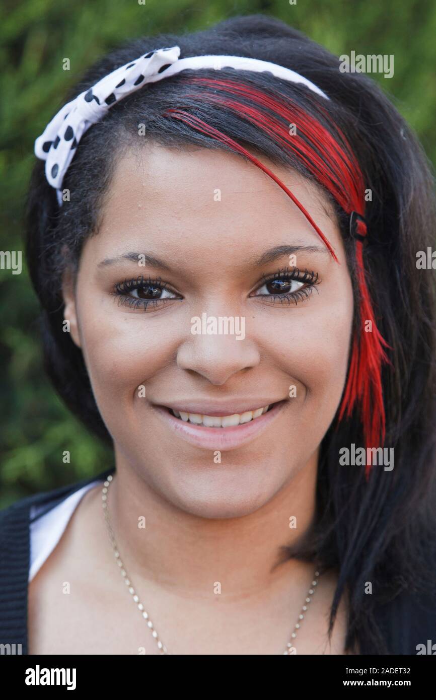Portrait of teenage girl. Cleared for Mental Health issues Stock Photo ...