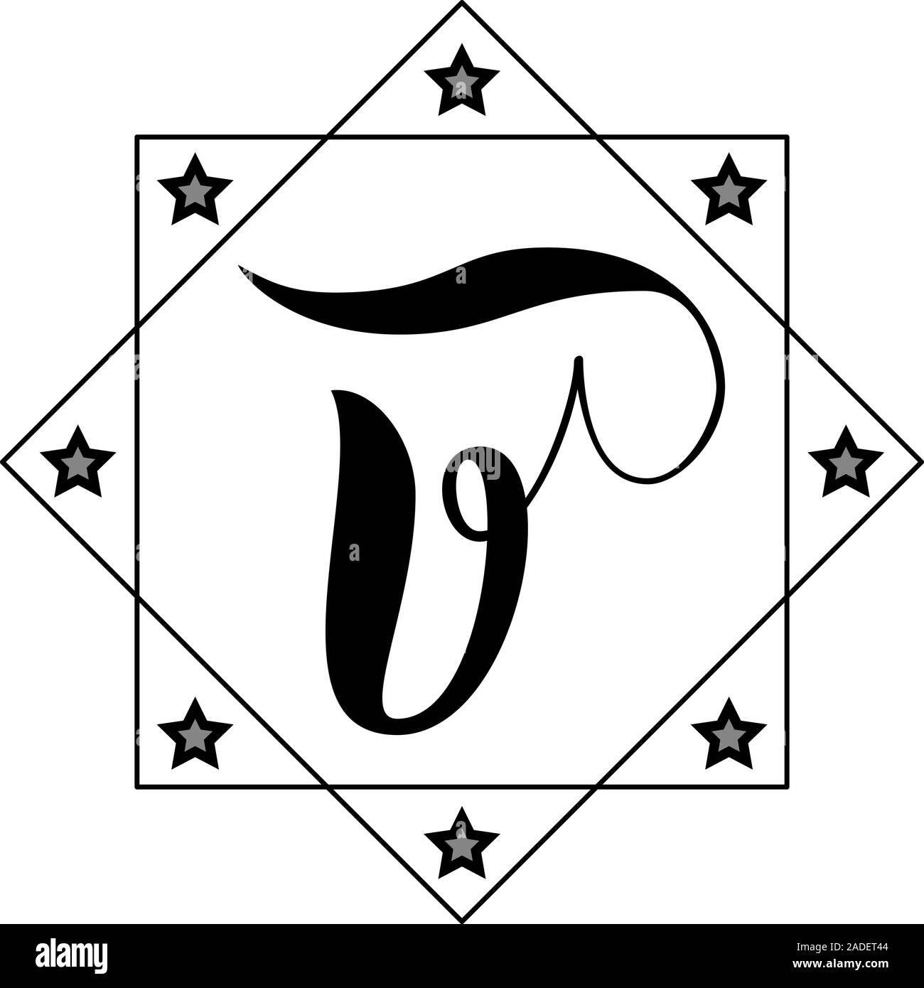 Creative letter V monogram design Stock Vector Image & Art - Alamy