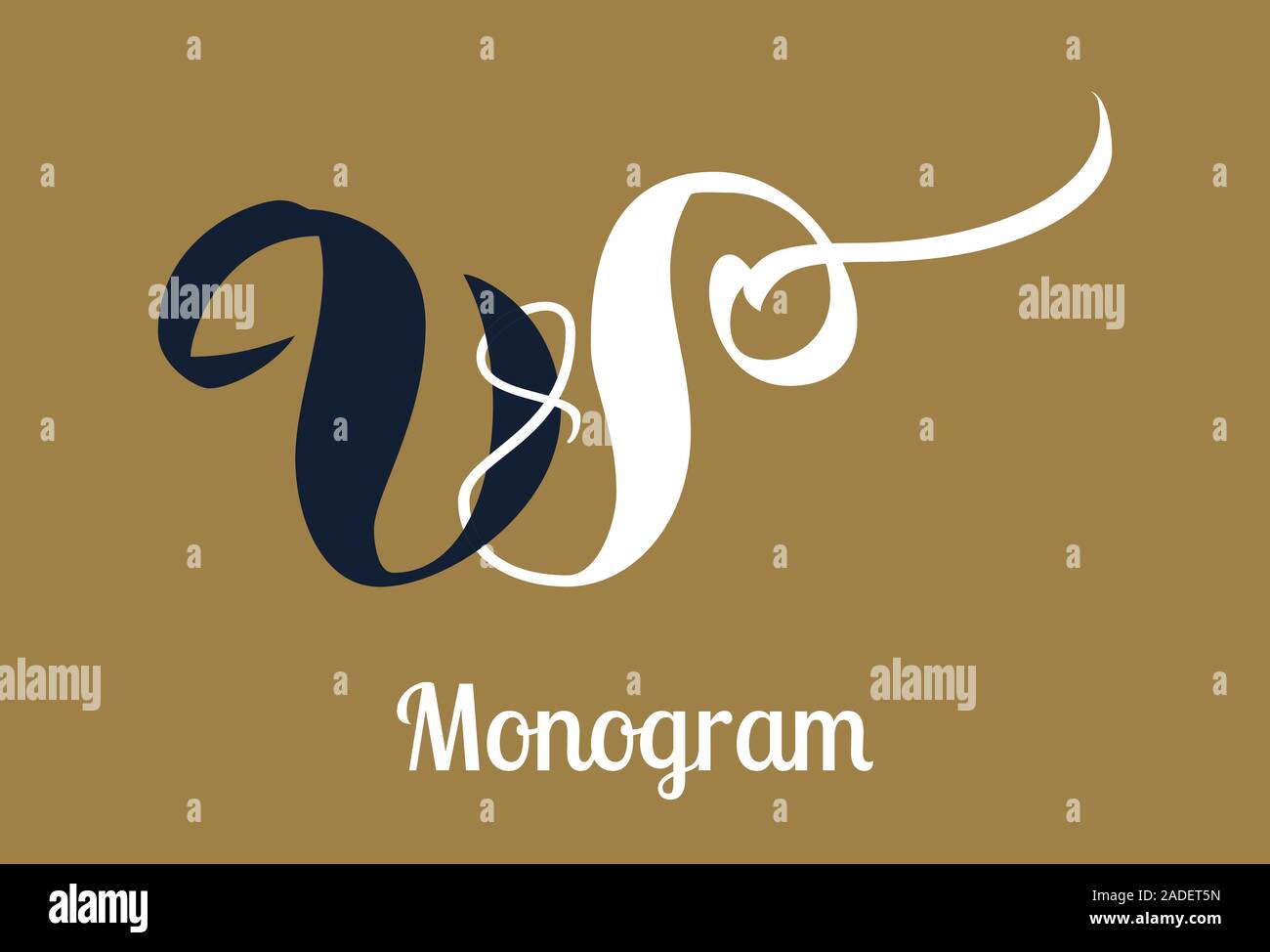 Brushpen calligraphy letter W for branding Stock Vector Image & Art - Alamy