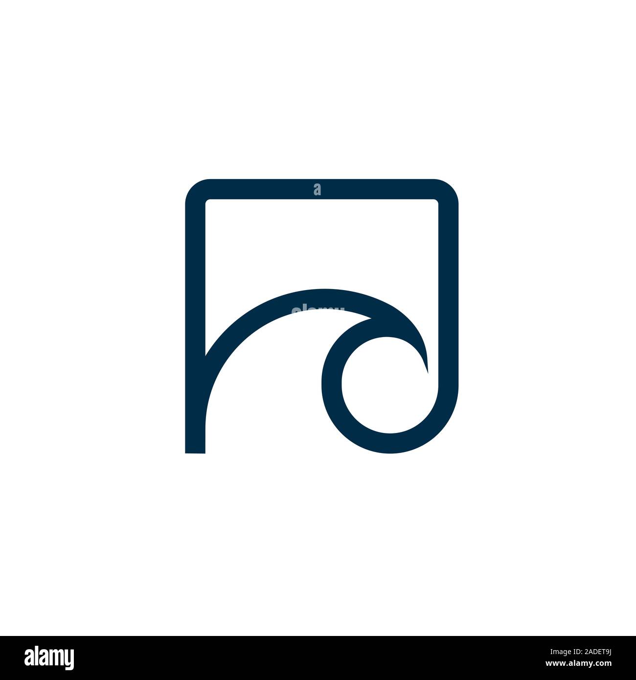 Wave vector logo. Wave icon. Wave emblem. Vector Stock Vector Image ...