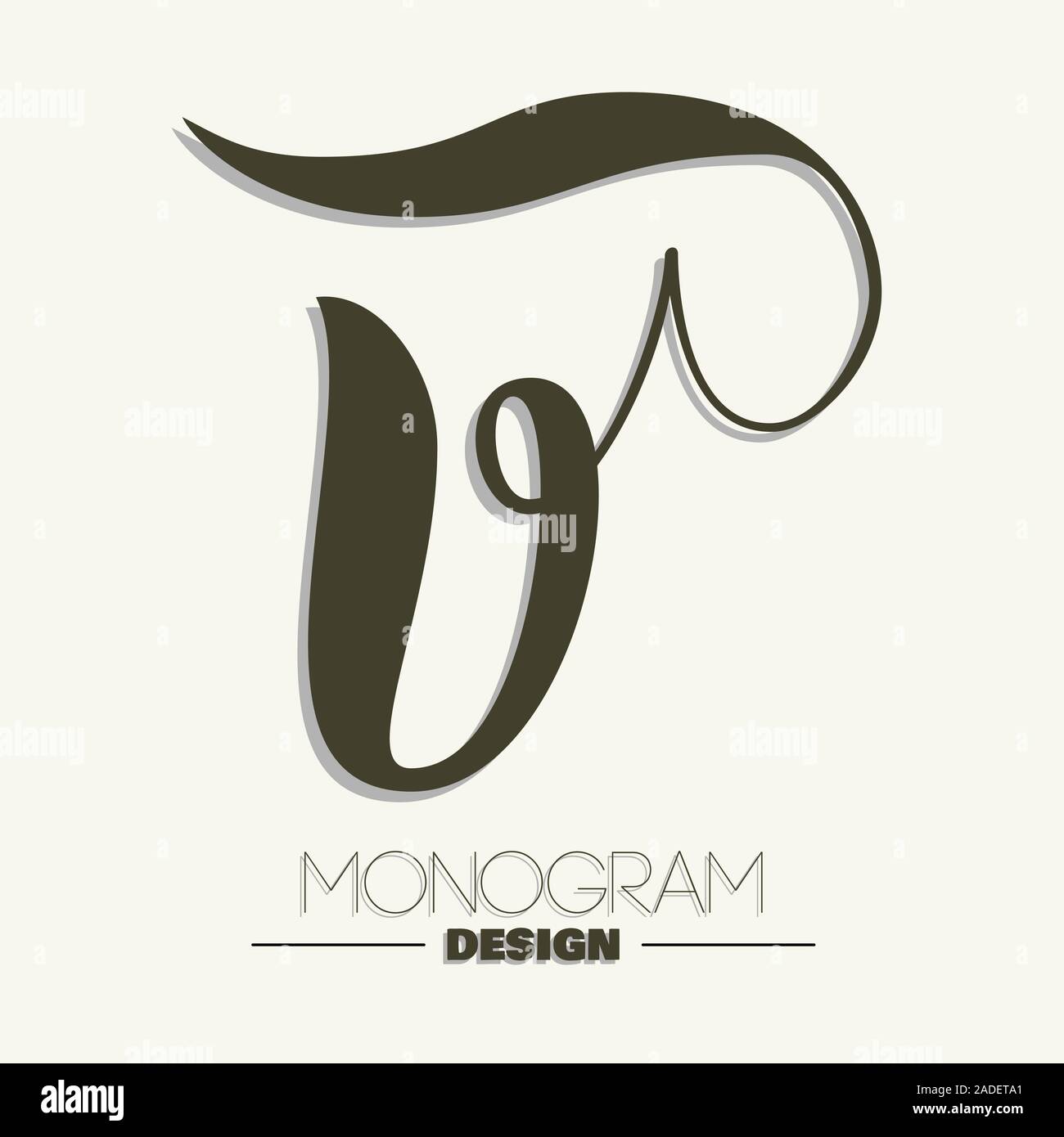 Letter V lettering design for product and business branding Stock ...