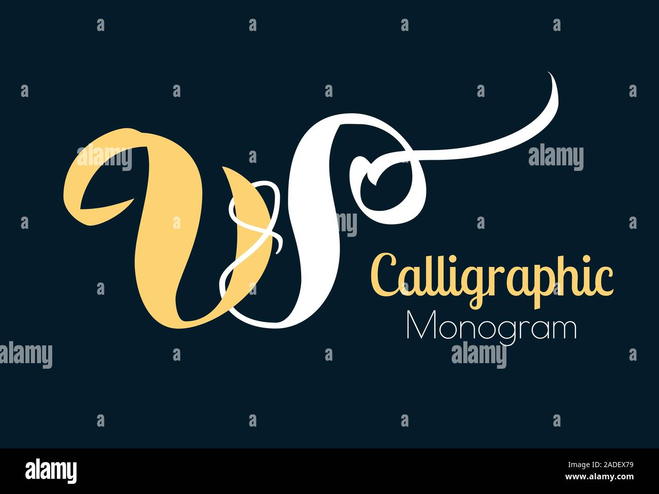 Creative letter W monogram design Stock Vector Image & Art - Alamy