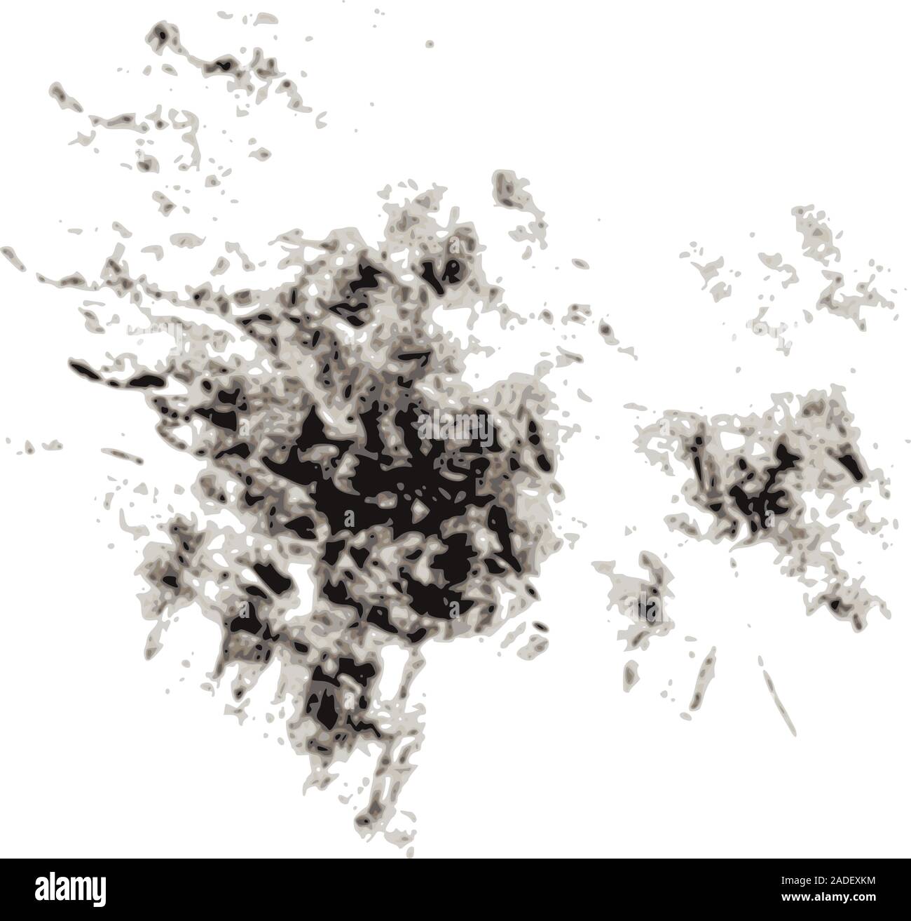 Black ink blotch isolated on white background Stock Vector Image & Art ...