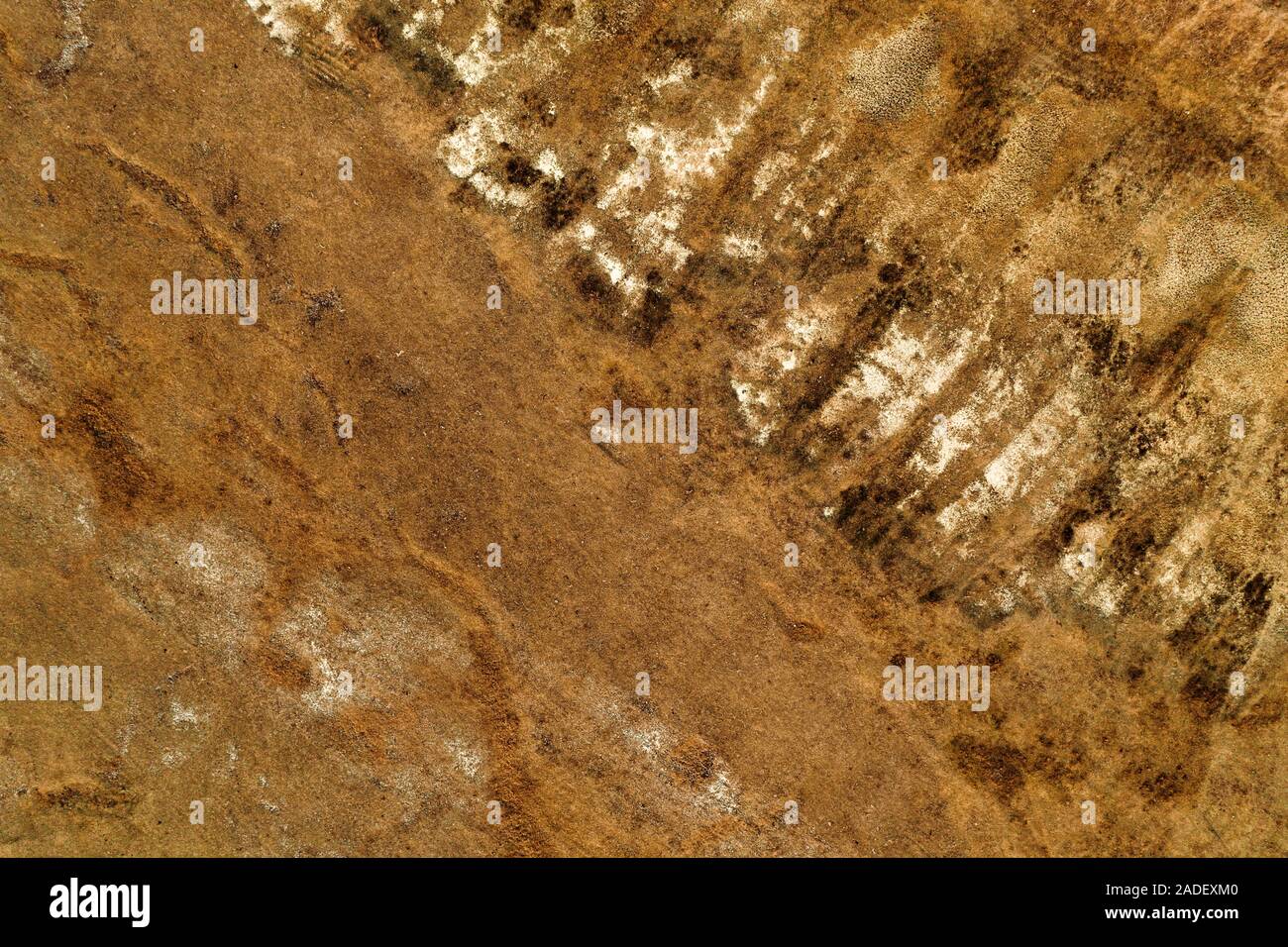 Abstract texture of plain landscape countryside from drone pov Stock ...
