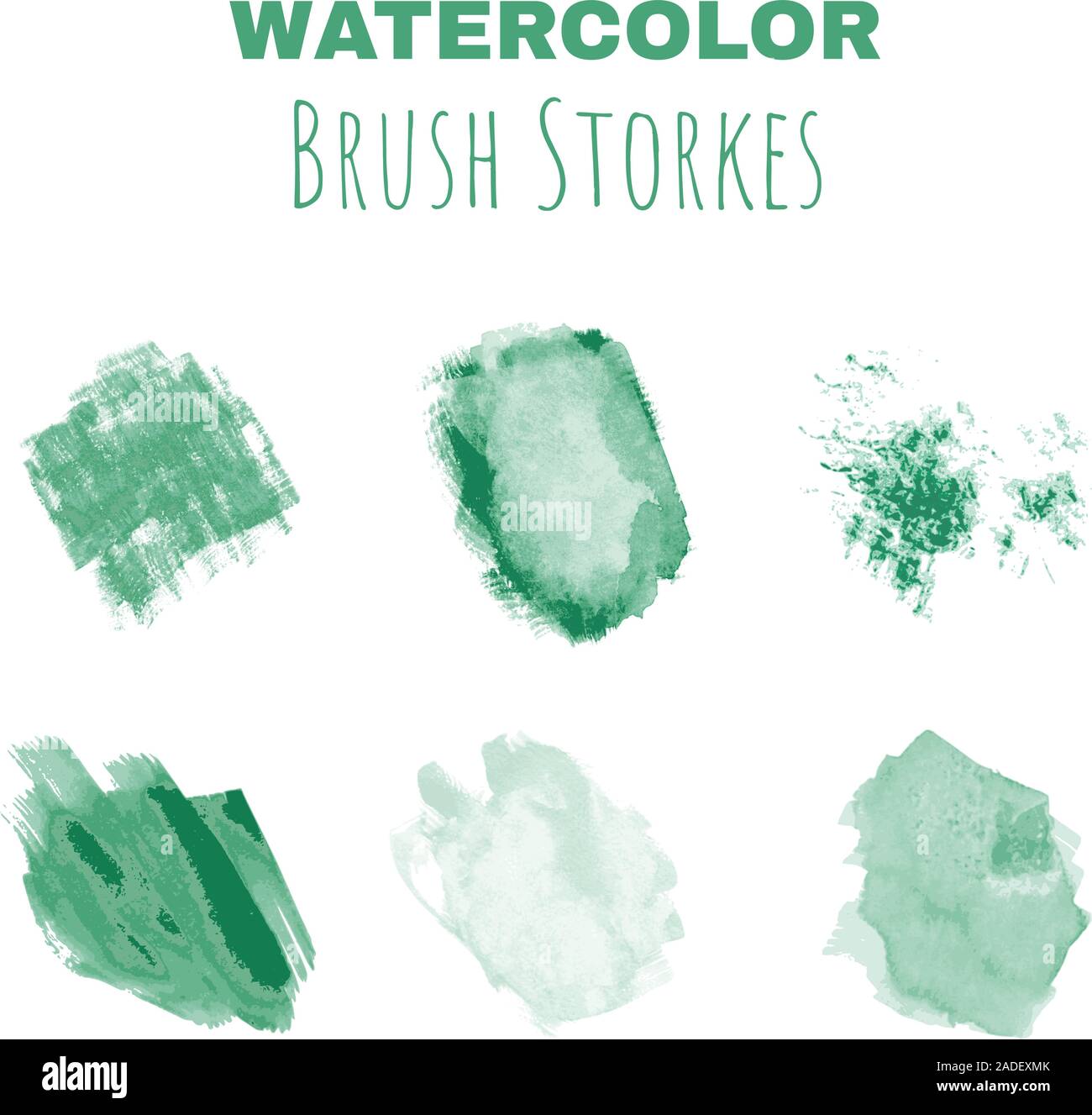 Set of brush strokes for background and textures Stock Vector Image ...