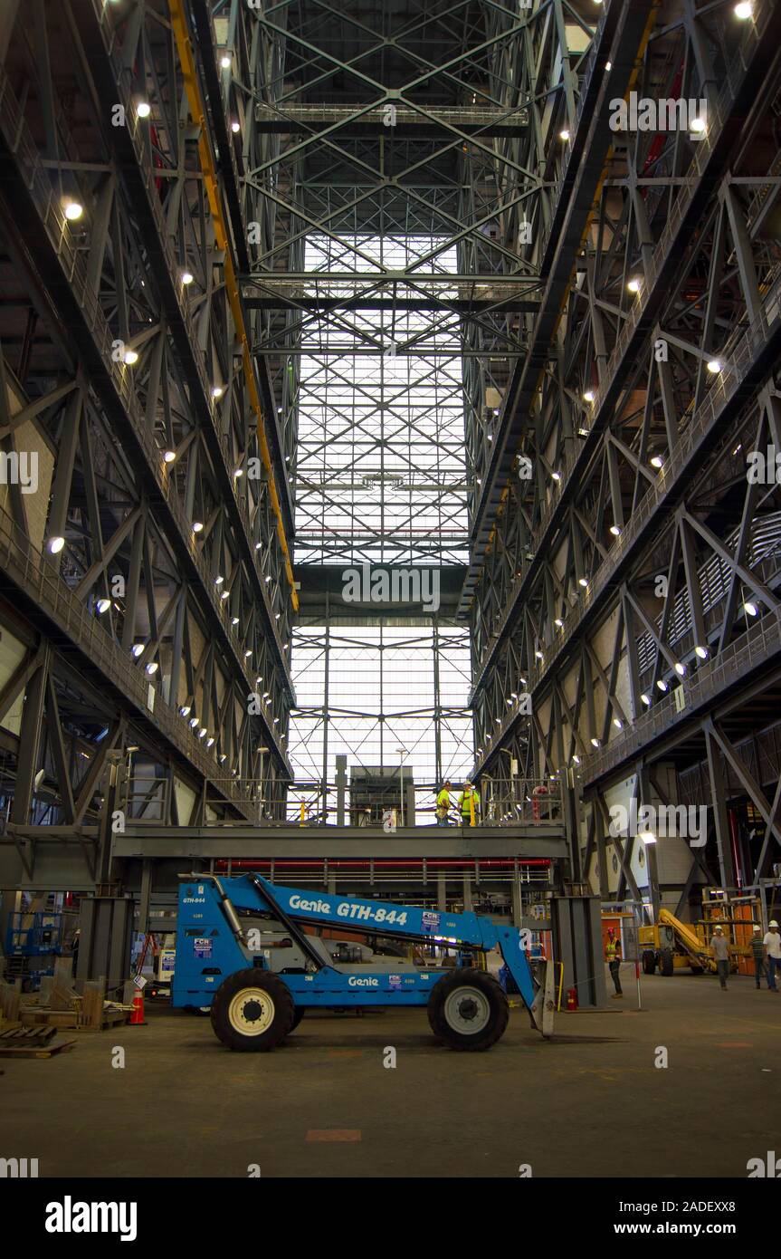 The interior of the Vehicle Assembly Building (VAB) at Kennedy Space ...