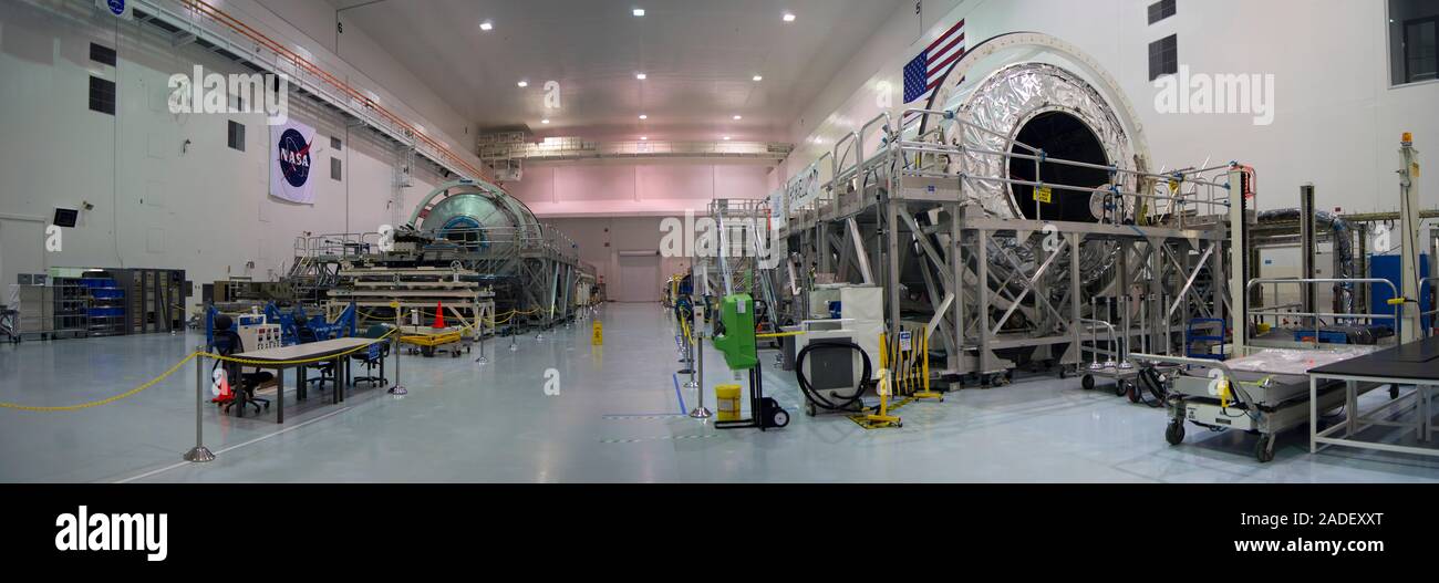 A panoramic view of the International Space Station (ISS) cleanroom at ...