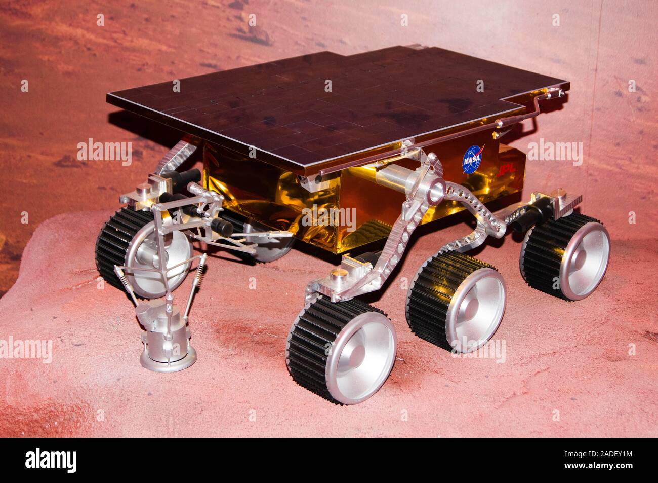 A museum grade model of the Mars Pathfinder Sojourner rover on display ...