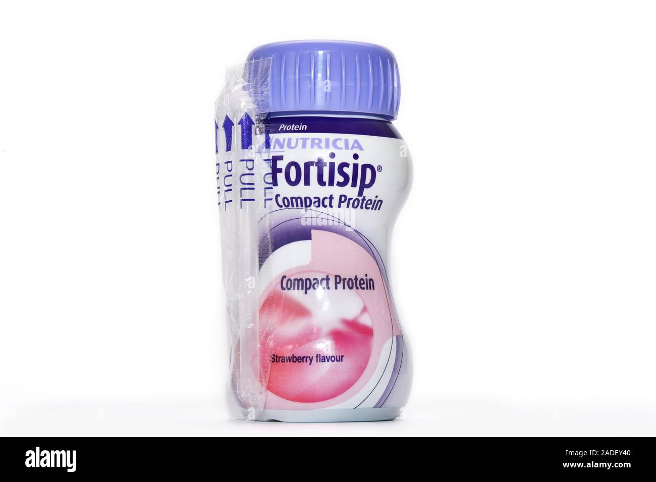 Fortisip medical nutrition drink. Bottle of medical nutrition drink ...