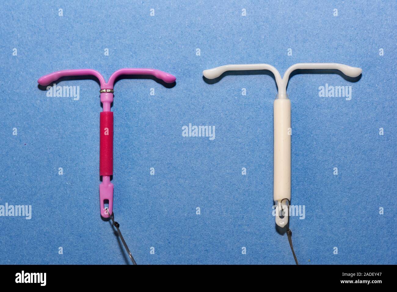 Contraceptive coils. Two different types of hormonal intrauterine ...