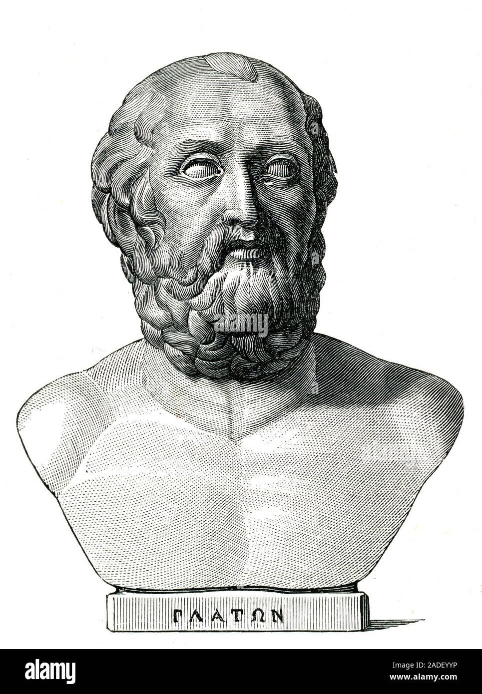 Plato (c.428 BC-c.347 BC), Ancient Greek philosopher. Plato's spirit of ...