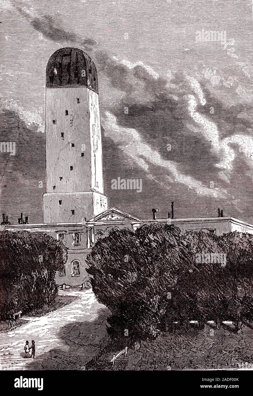 Jules Verne's 'From the Earth to the Moon' (1865). This scene (showing ...