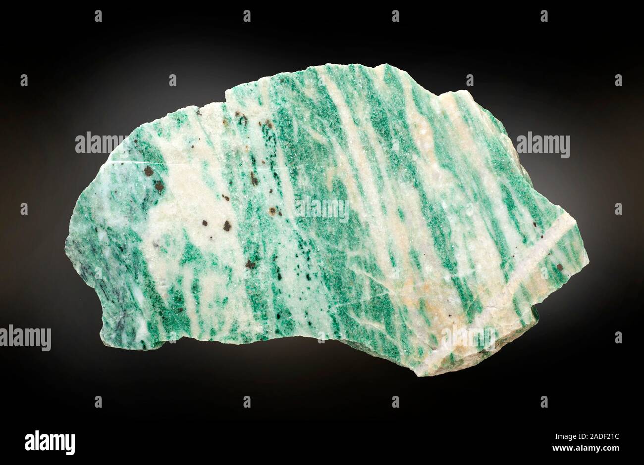 Listvenite (after mylonite of mafic/ultramafic rock) from Berezovsky ...