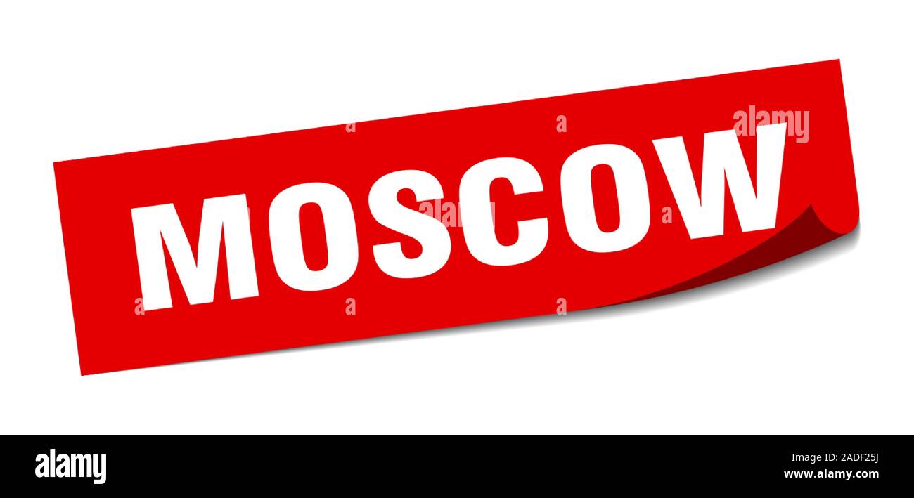 Moscow sticker. Moscow red square peeler sign Stock Vector Image & Art ...