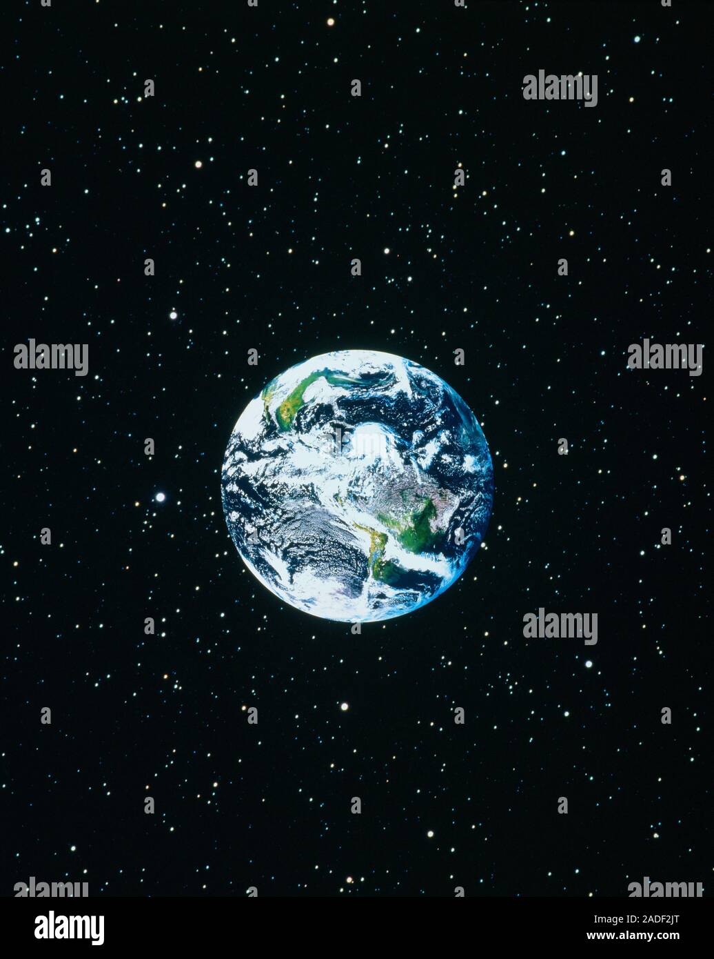 View of the whole Earth made by the GOES-7 satellite from a ...