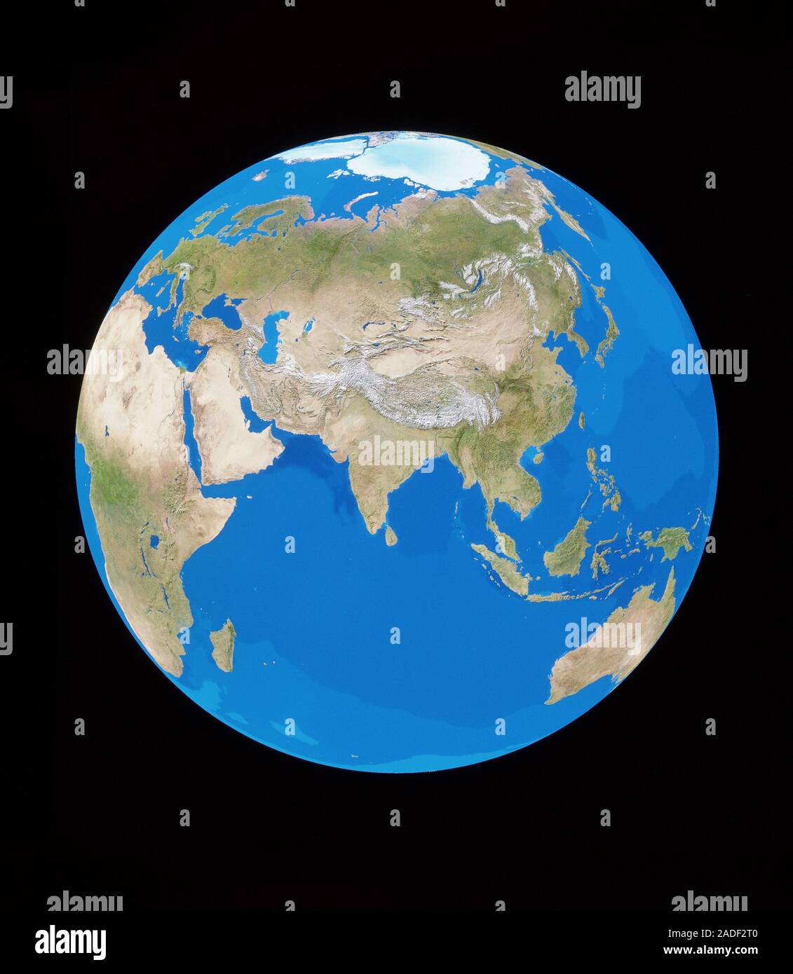 Not for poster use Earth from space. Cloudless satellite image of the ...