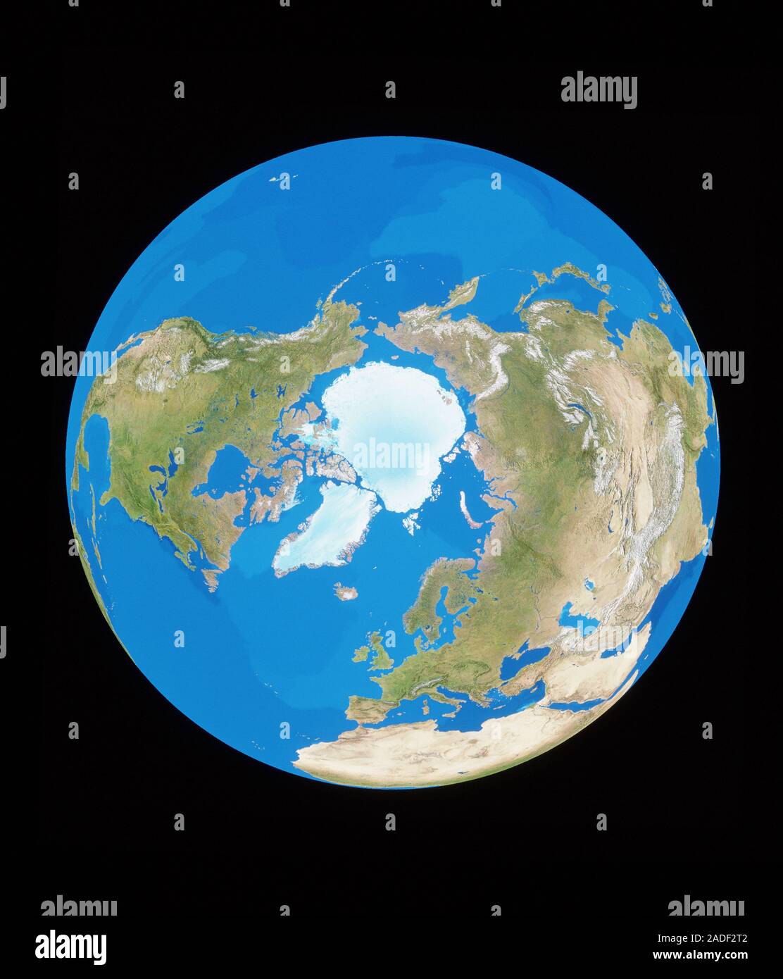 Not for poster use Earth from space. Cloudless satellite image of the ...